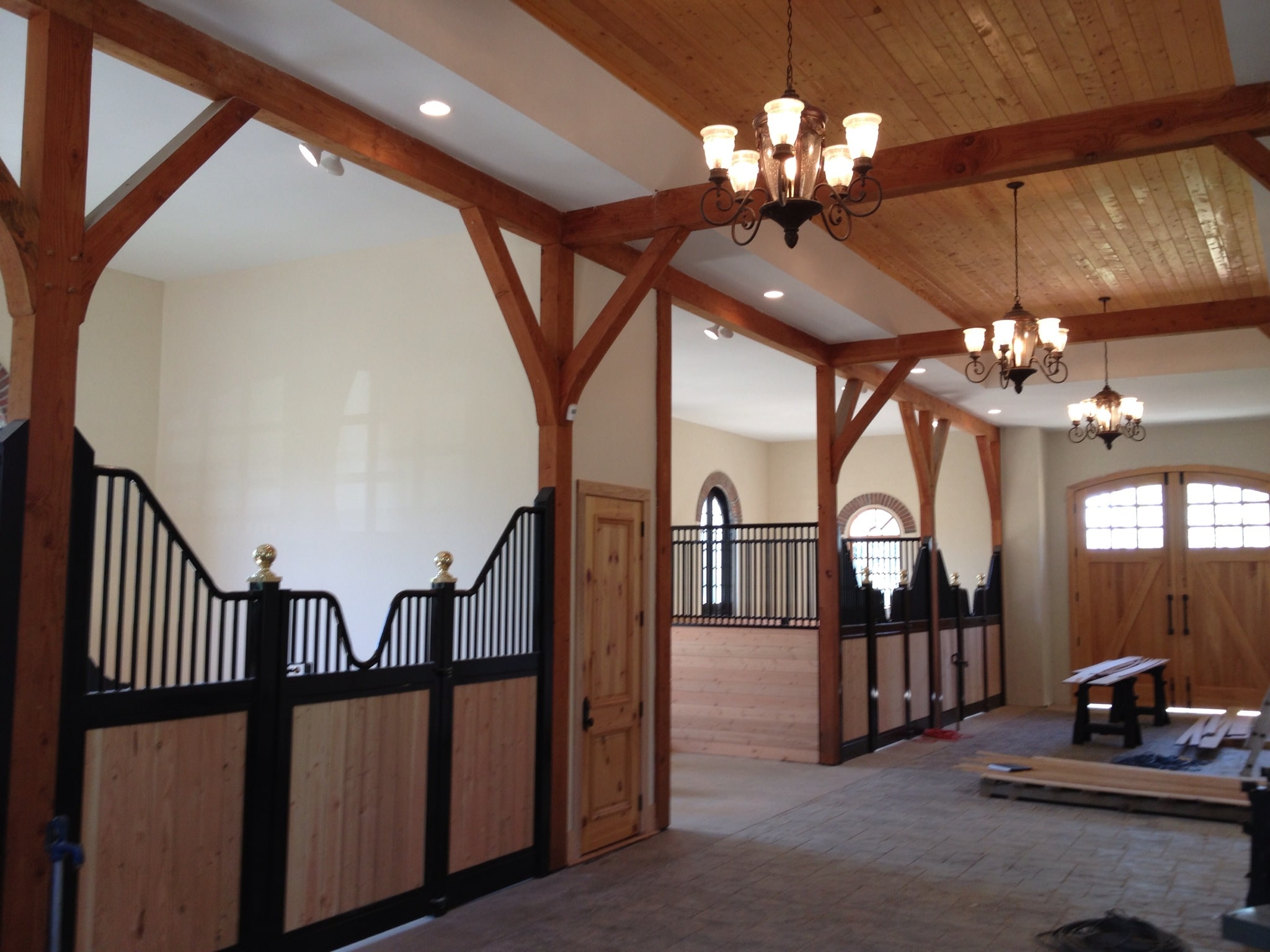 Equestrian Gallery, Accent Truss Heavy Timber Trusses & Components
